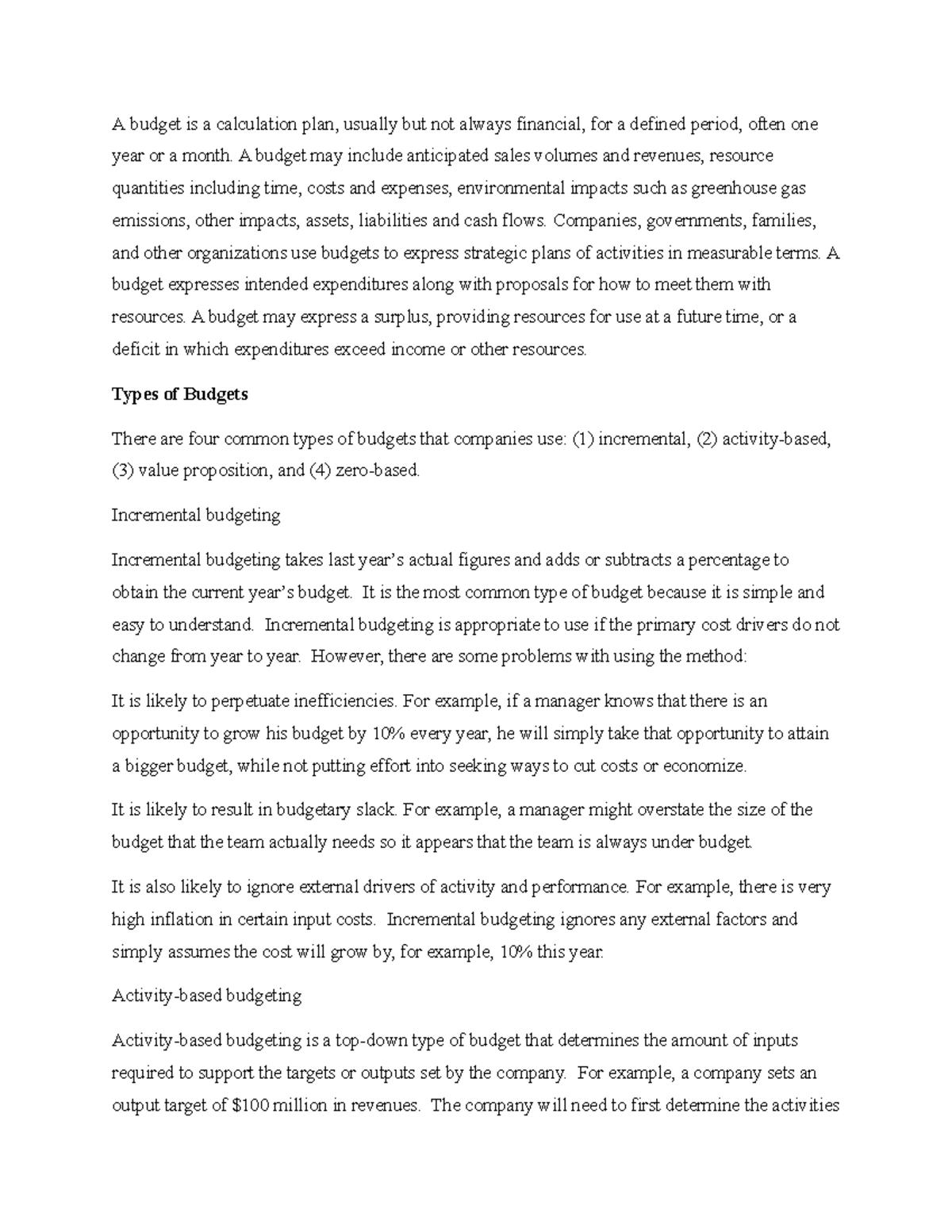Budgeting 1 Bachelor Of Business Administration A Budget Is A budgeting-1-bachelor-of-business-administration-a-budget-is-a
