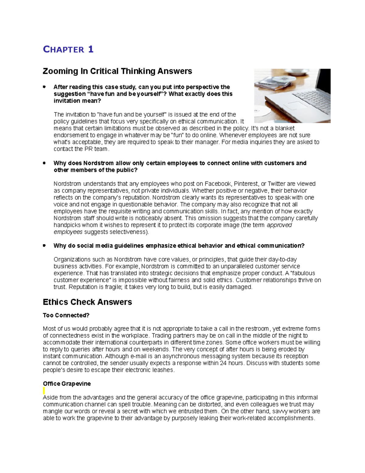 Sample-Solution Manual Business Communication; Process and Product 9th ...