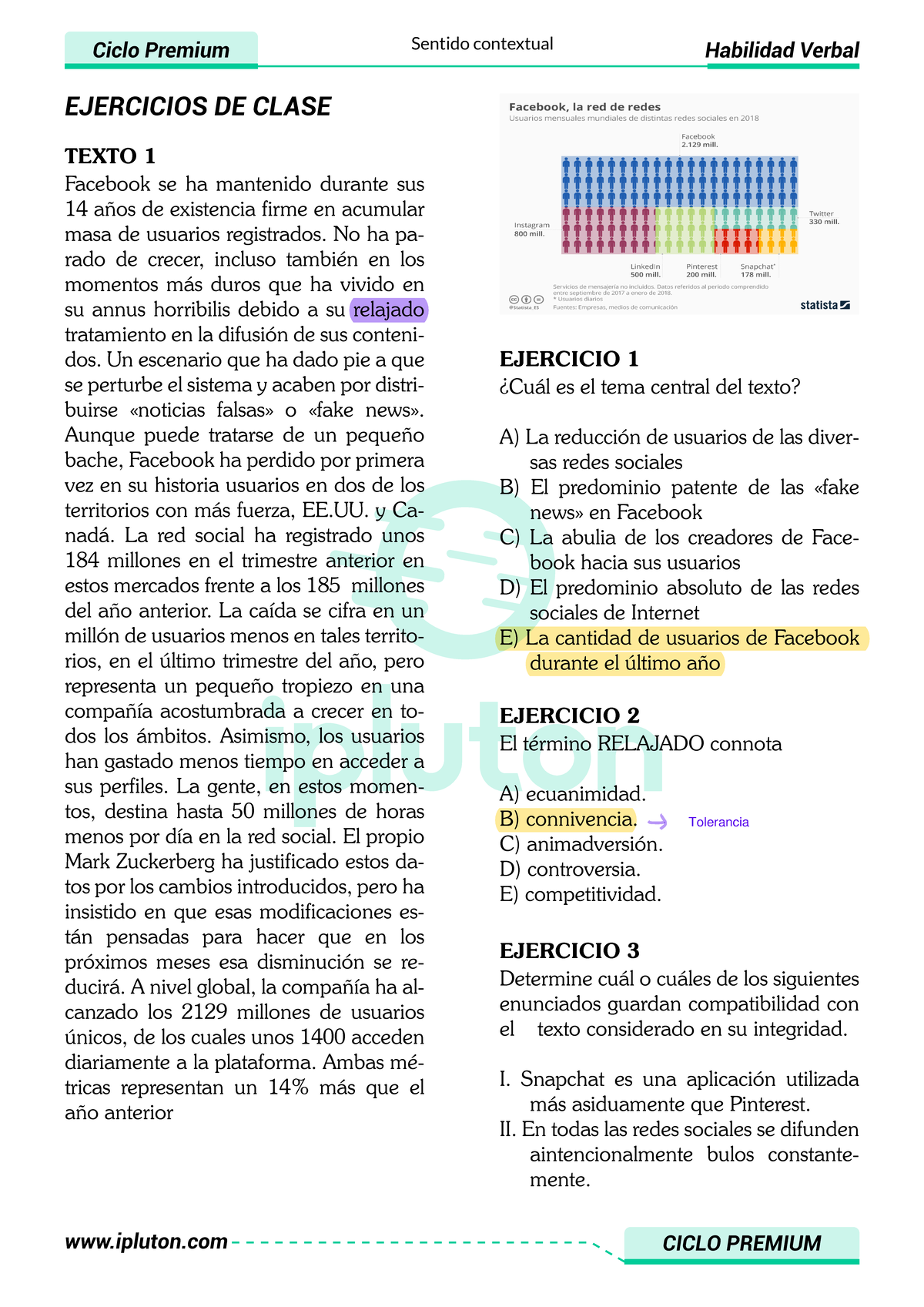 RAZ Verbal - Sentido contextual - Ciclo Premium Sentido contextual ...
