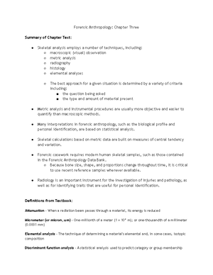 Forensic Anthropology and Dental Assessments - Assess the dental ...