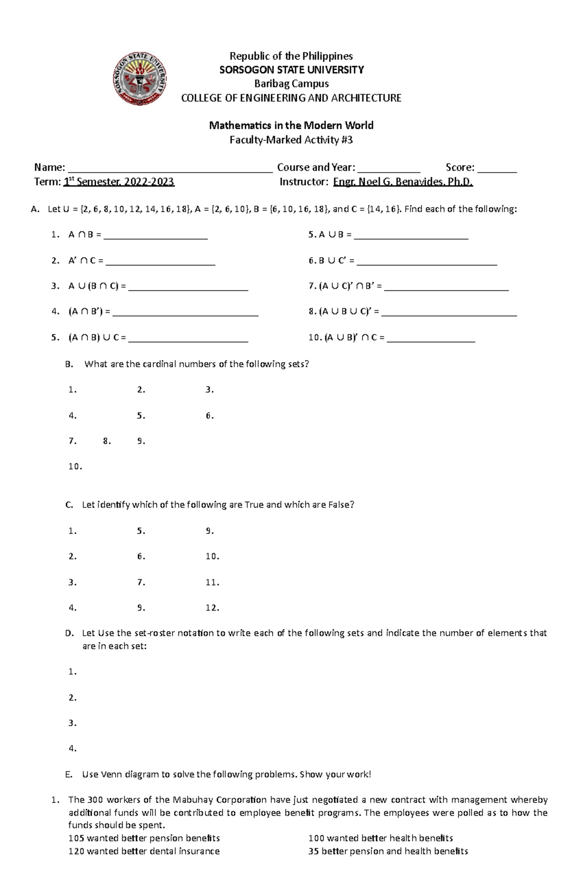 FMA 3 (Language of Sets) - Republic of the Philippines SORSOGON STATE ...