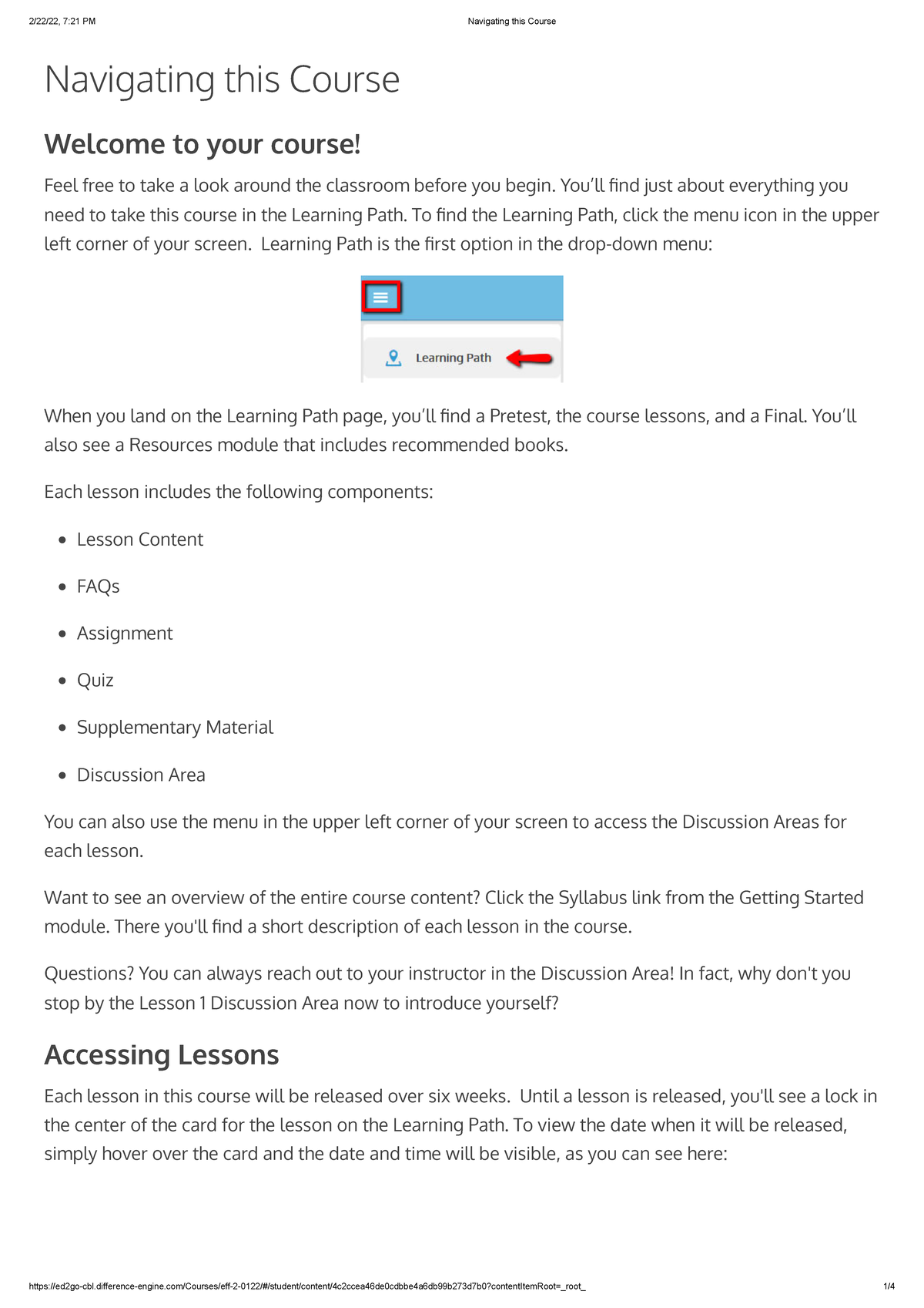 Navigating this Course - Navigating this Course Welcome to your course ...