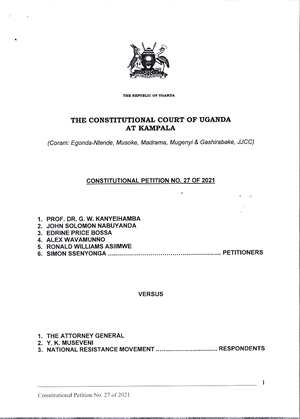 THE Effects OF THE 1900 Buganda Agreement - THE EFFECTS OF THE 1900 ...