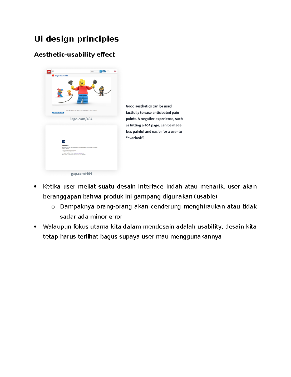 Prinsip-prinsip dalam UI Design - Ui design principles Aesthetic ...