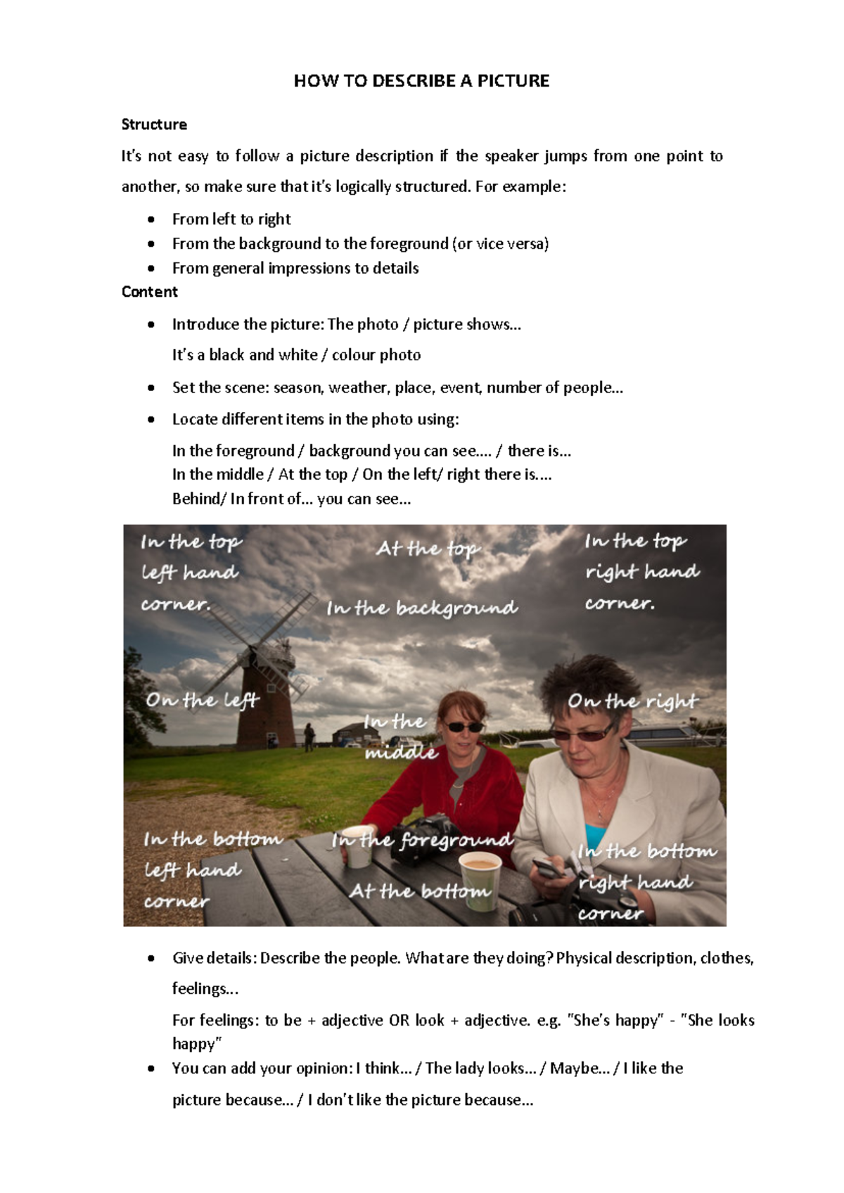 Picture description A2 - Preparar descripción de imagen - HOW TO ...