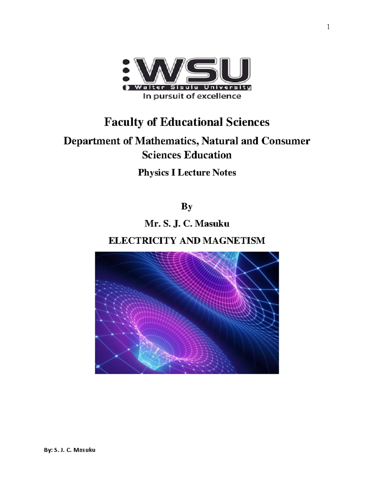 Electricity and Magnetism - Faculty of Educational Sciences Department ...