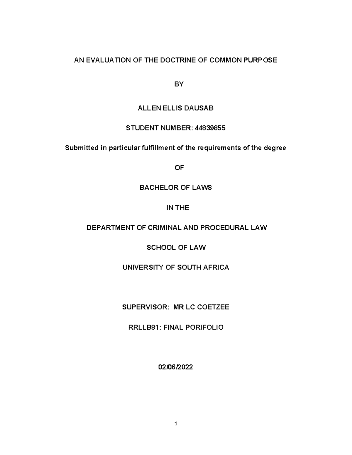 Rrllb 81 Final Common Pupose 1 JUNE 2022 - AN EVALUATION OF THE ...