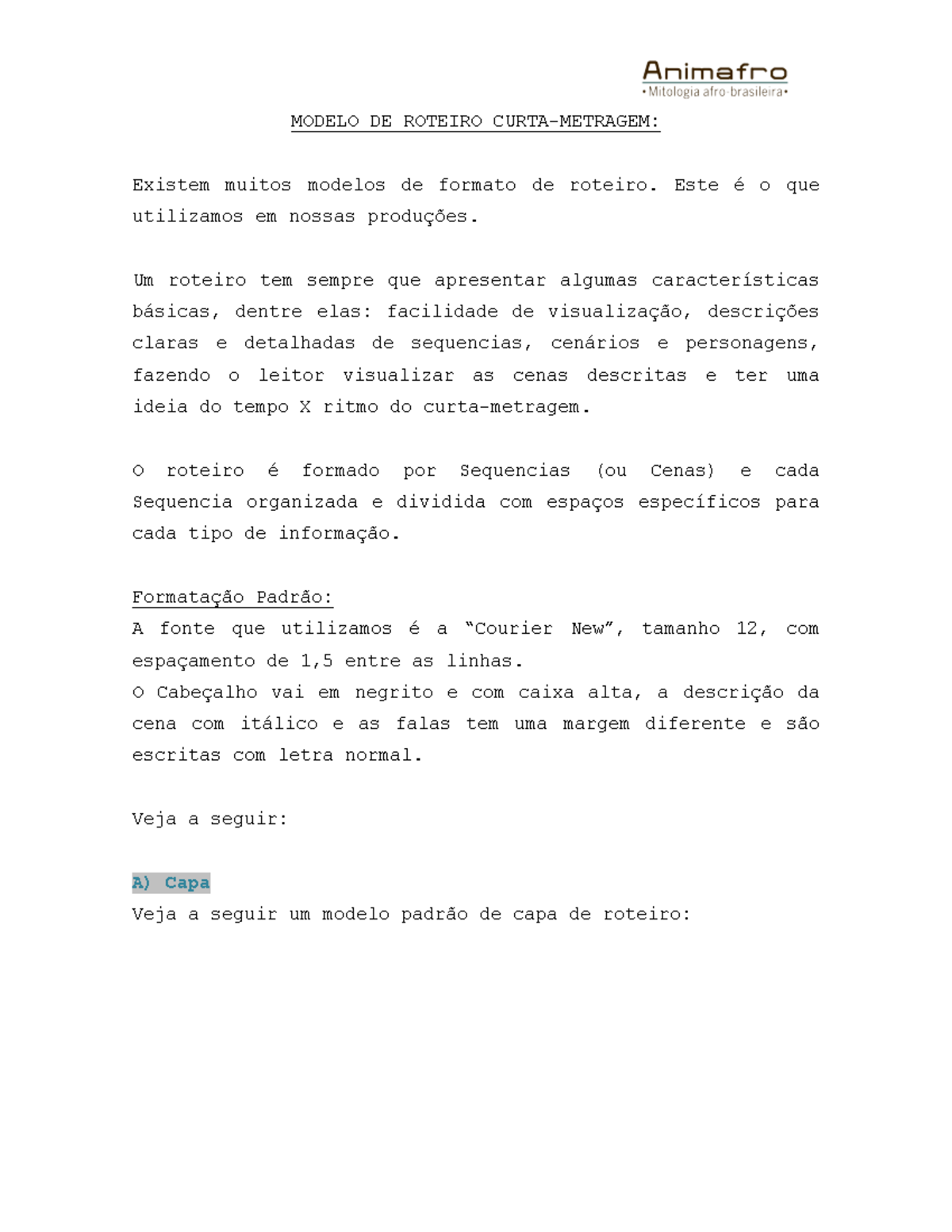 Modelo-DE- Roteiro - AAAAXXXS - MODELO DE ROTEIRO CURTA-METRAGEM ...