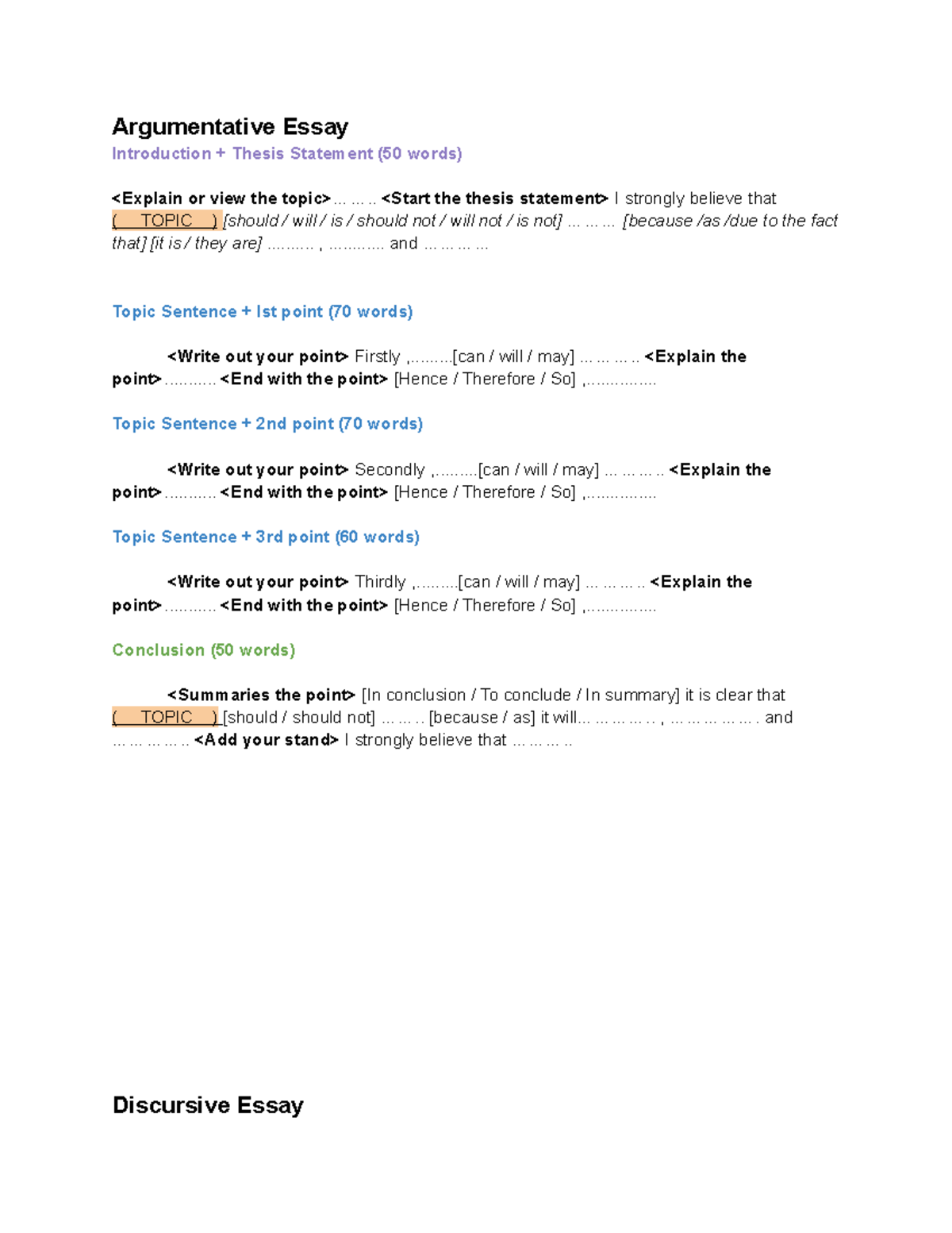 Academic English Essay ( Updated) - Argumentative Essay Introduction ...