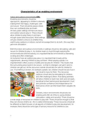 The role of the early years practitioner when preparing children for ...