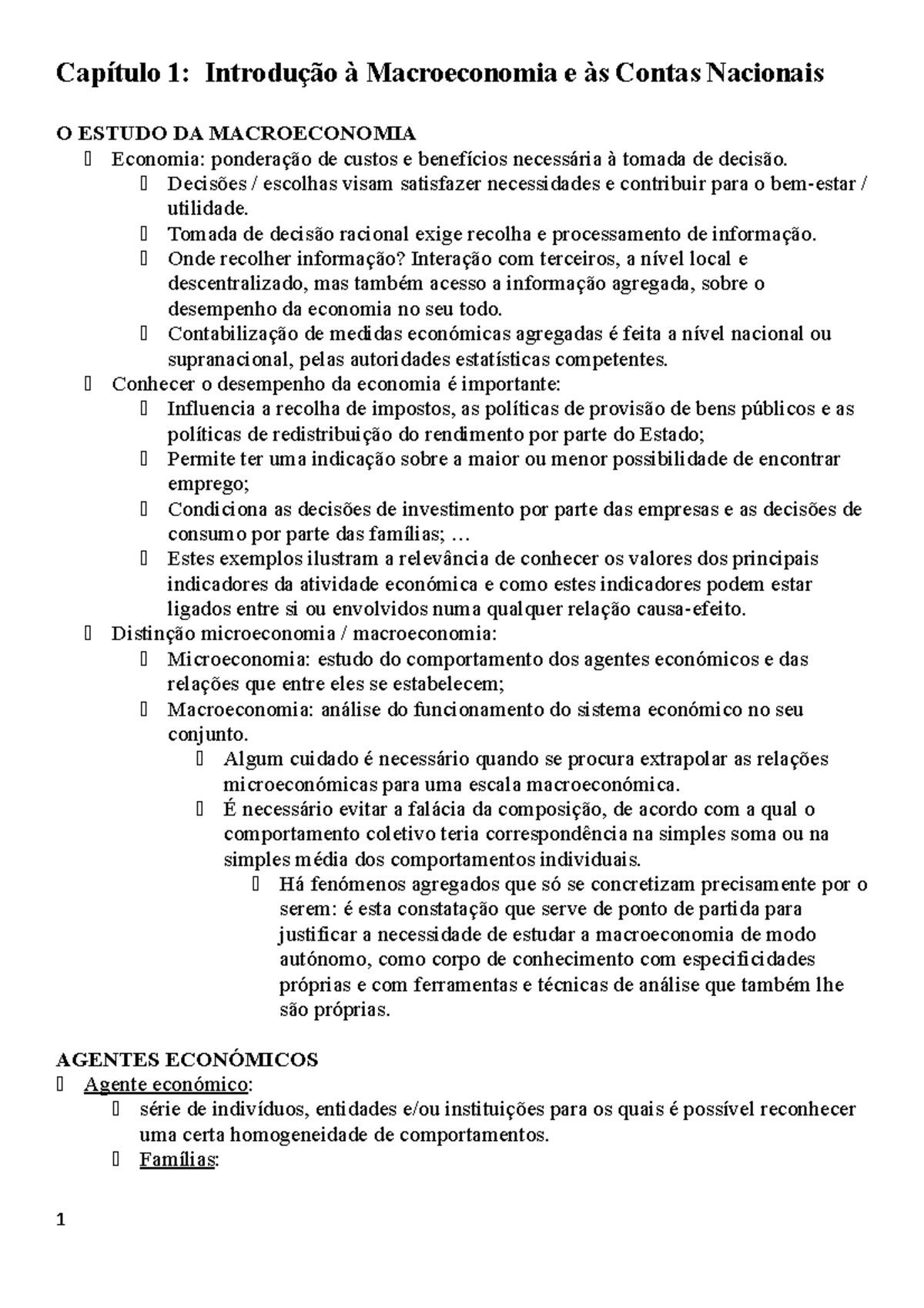 Capítulo 1 - Decisões / escolhas visam satisfazer necessidades e ...