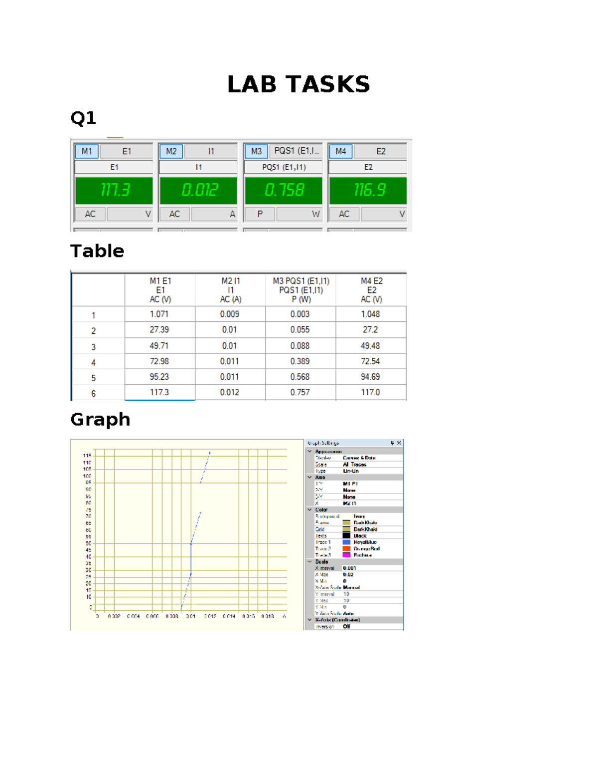 Lab 03 practical lab - Applied Physics for Engineers - LAB TASKS Q ...