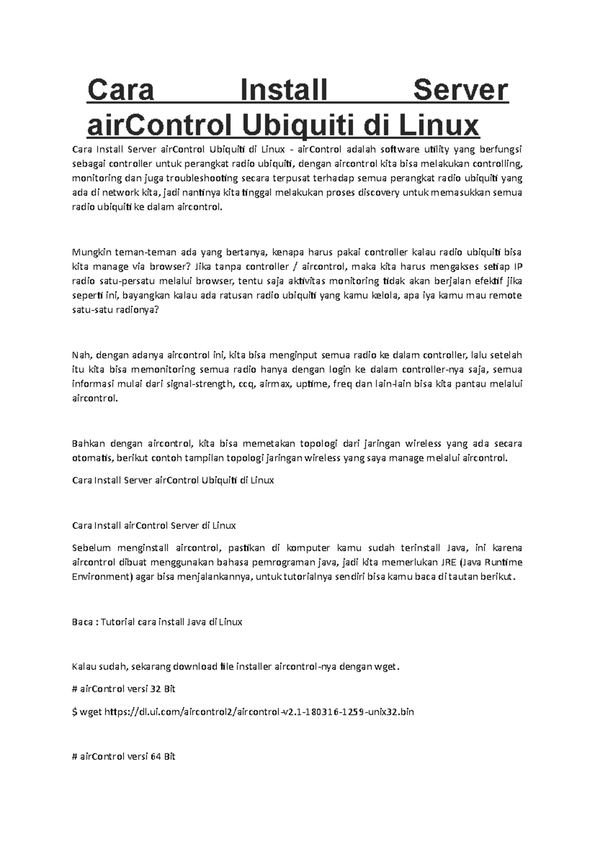 Cara Install Server air Control Ubiquiti di Linux - Mungkin teman-teman ...