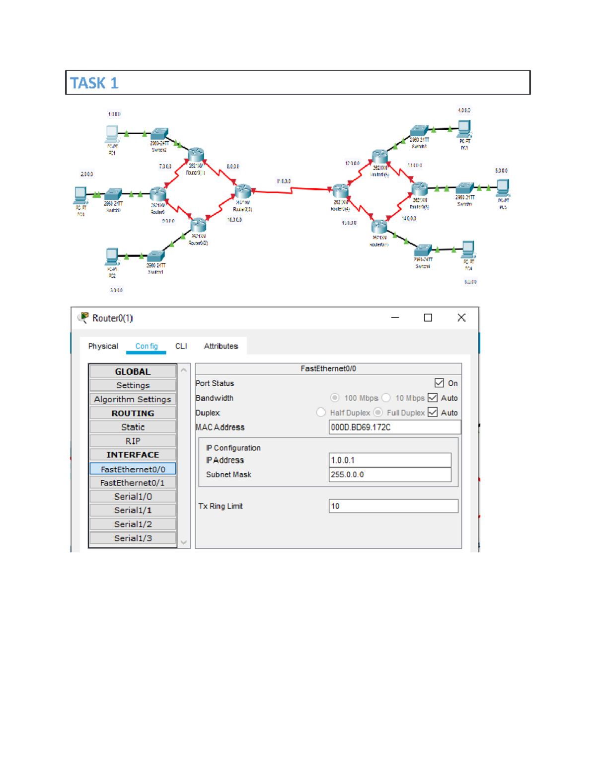Computer network rip and ospf lab 5 about all detail work on cisco ...