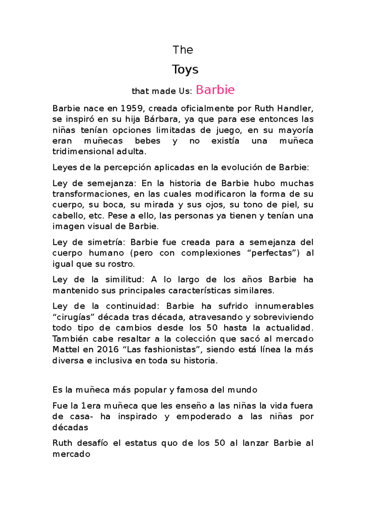 The Toys the made us- Barbie - The Toys that made Us: Barbie Barbie ...