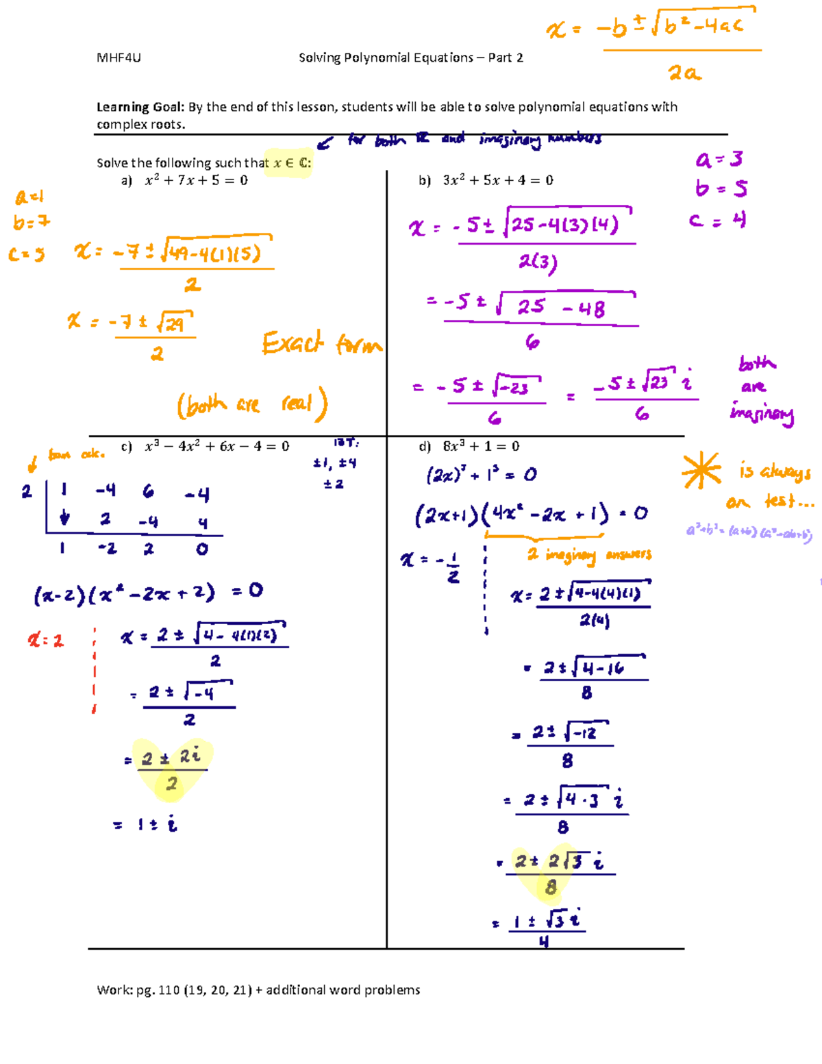 5 Solving Polynomials Equations part 2 - Warning: TT: undefined function: 32 Warning: TT ...