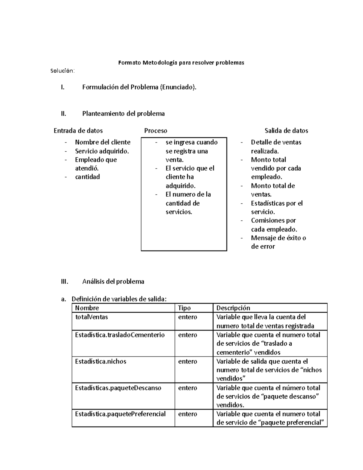Plantilla Método solucionador de problema - Formato Metodología para ...