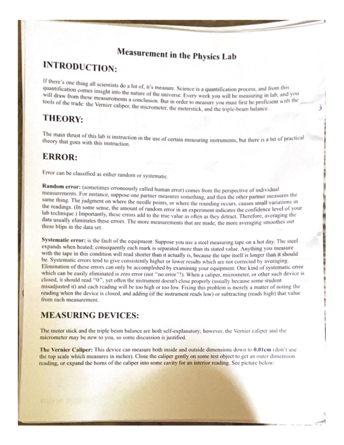 Measurement in the Physics Lab - PHYS 1301 - Studocu