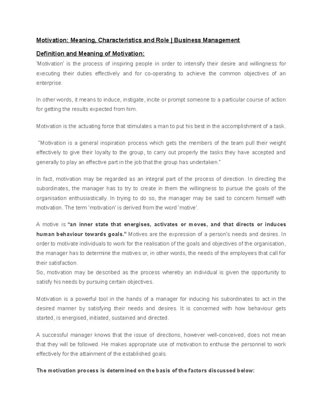 Motivation - In other words, it means to induce, instigate, incite or ...