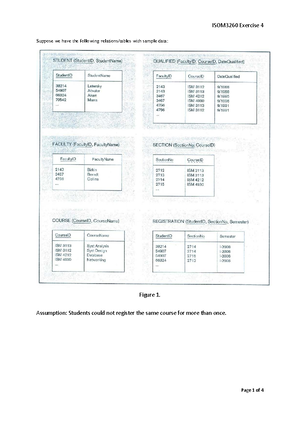 Week2 in-class activities solution - ISOM3260 Week 2 In-class Exercise Please construct an ERD ...