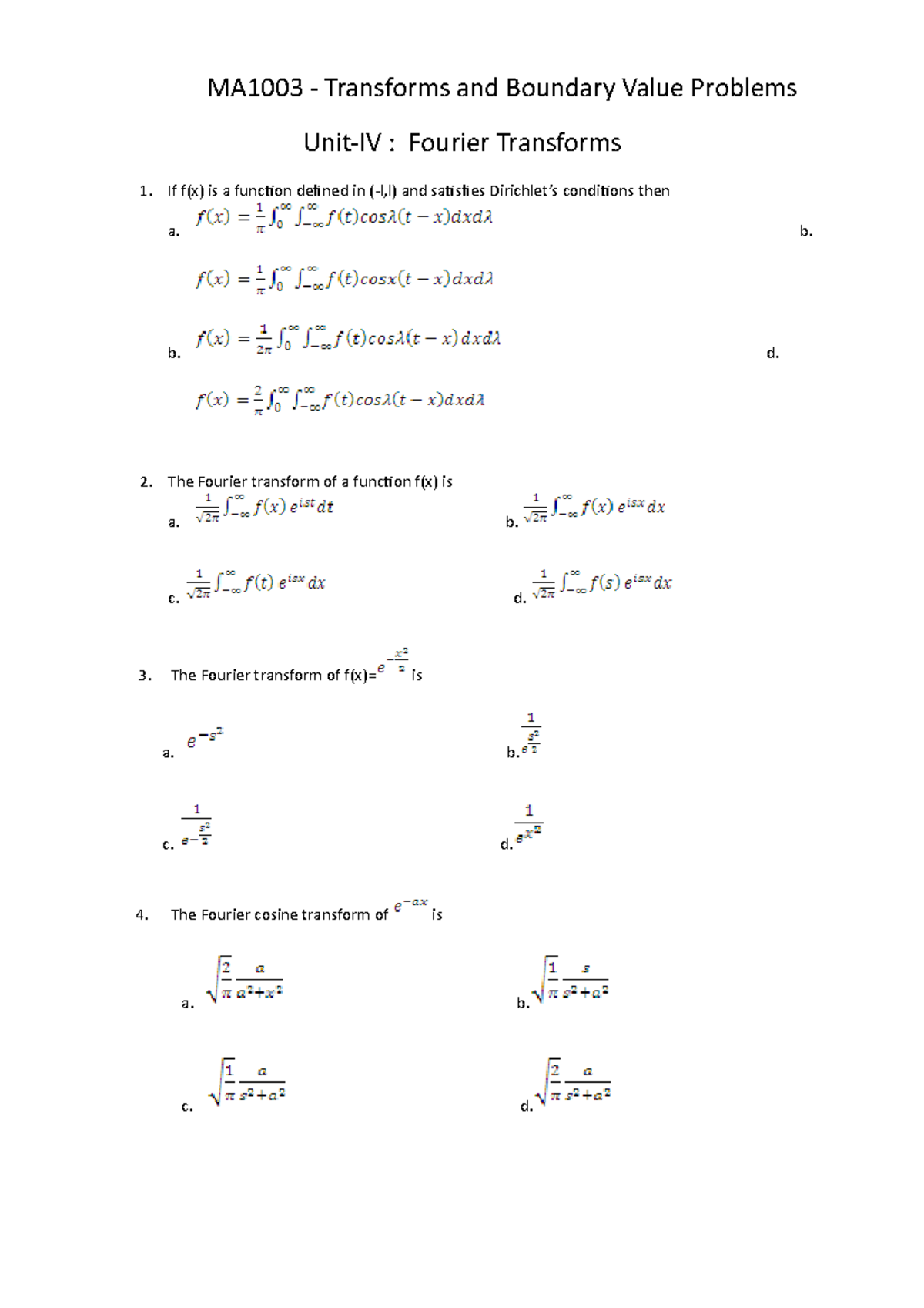 Uinit IV - StuDocu is a very comprehensive platform that helps students ...