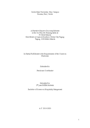 Tour-Guiding Script - asignatura - Good Day Everyone! Or as we say it ...