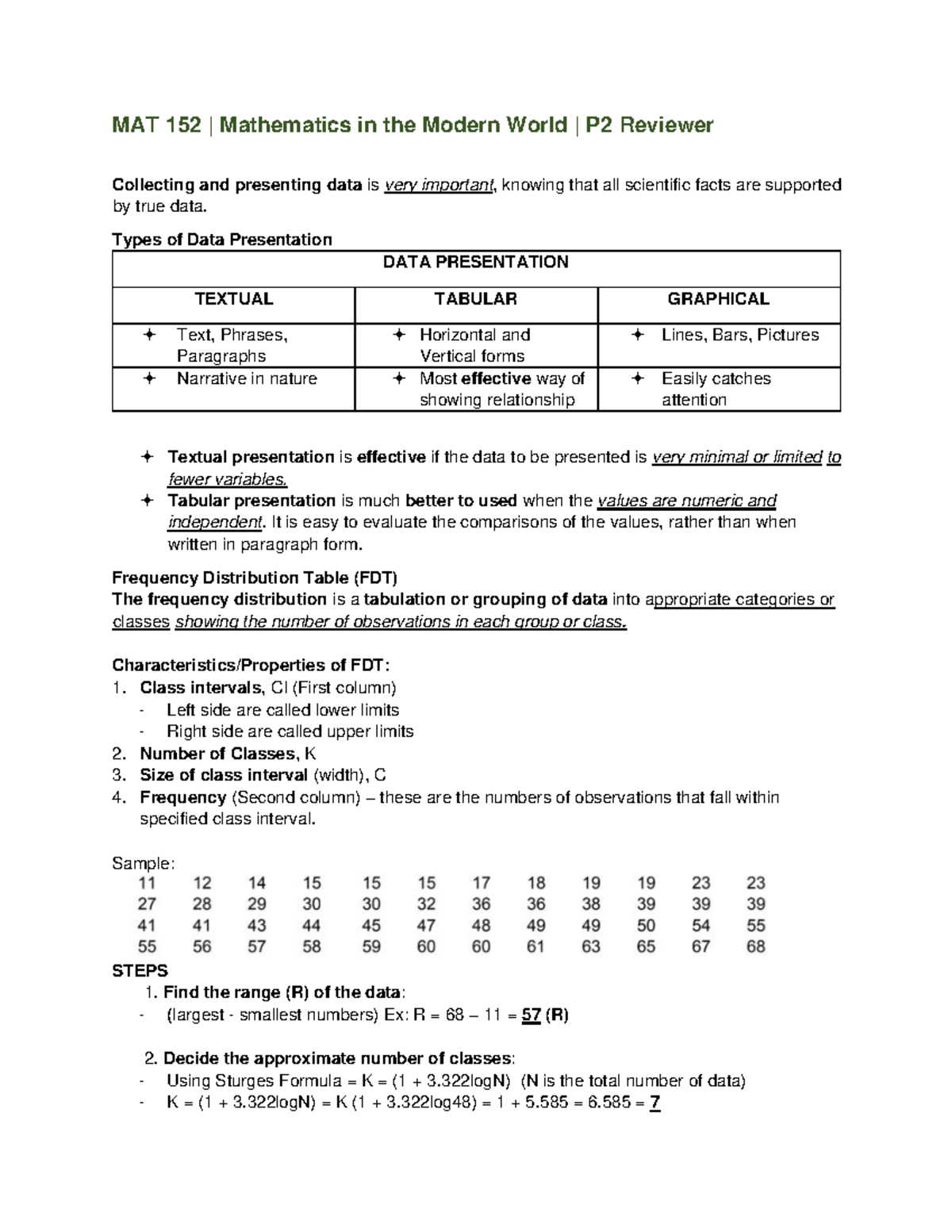MAT-152 P2-Reviewer - p1 reviewer for MAT 152 - MAT 152 | Mathematics ...