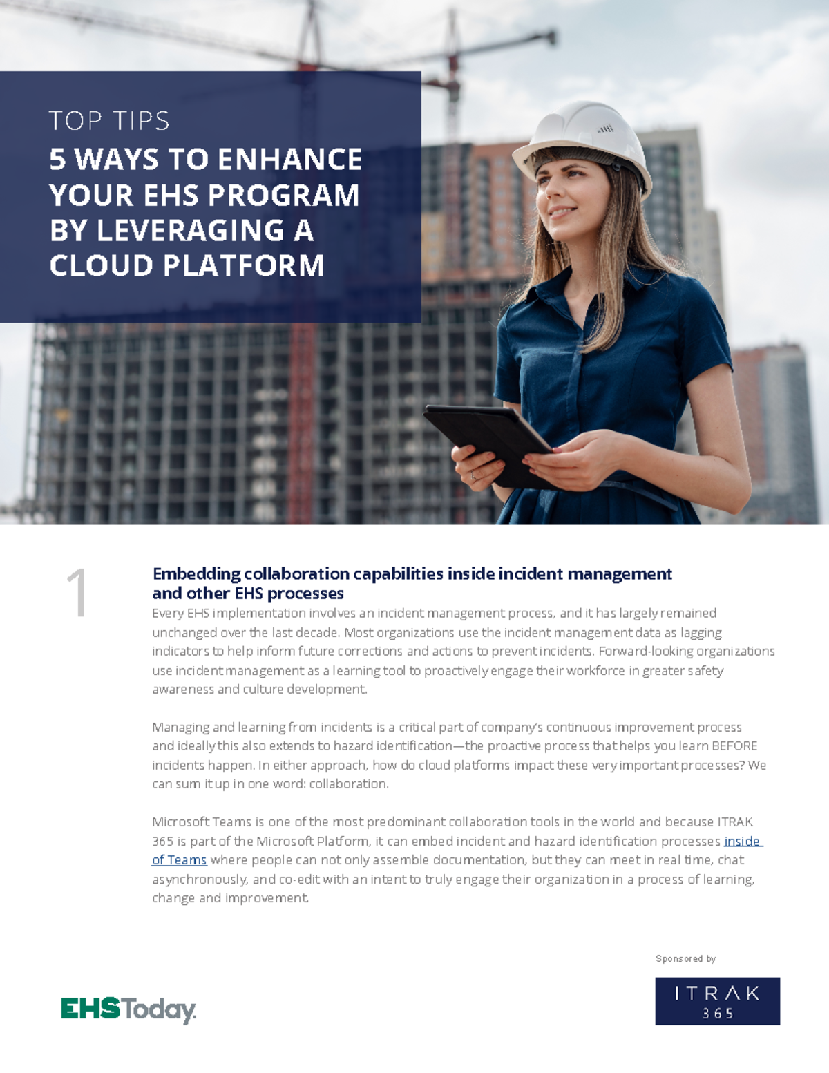 Cority - 5 maneras de mejorar el programa de SST - 5 Ways to Enhance your EHS Program by ...