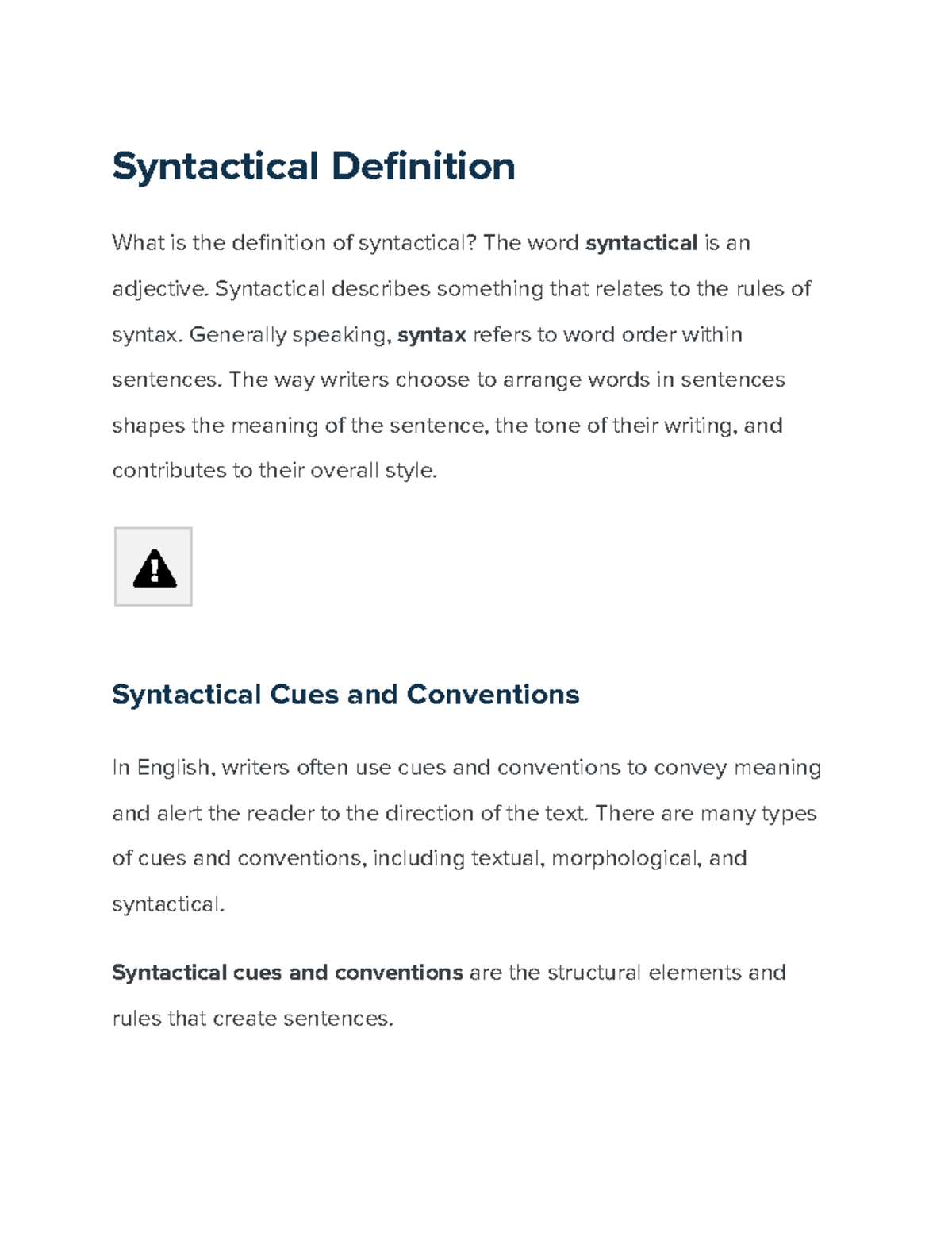 Syntactical Definition - Syntactical Definition What is the definition ...