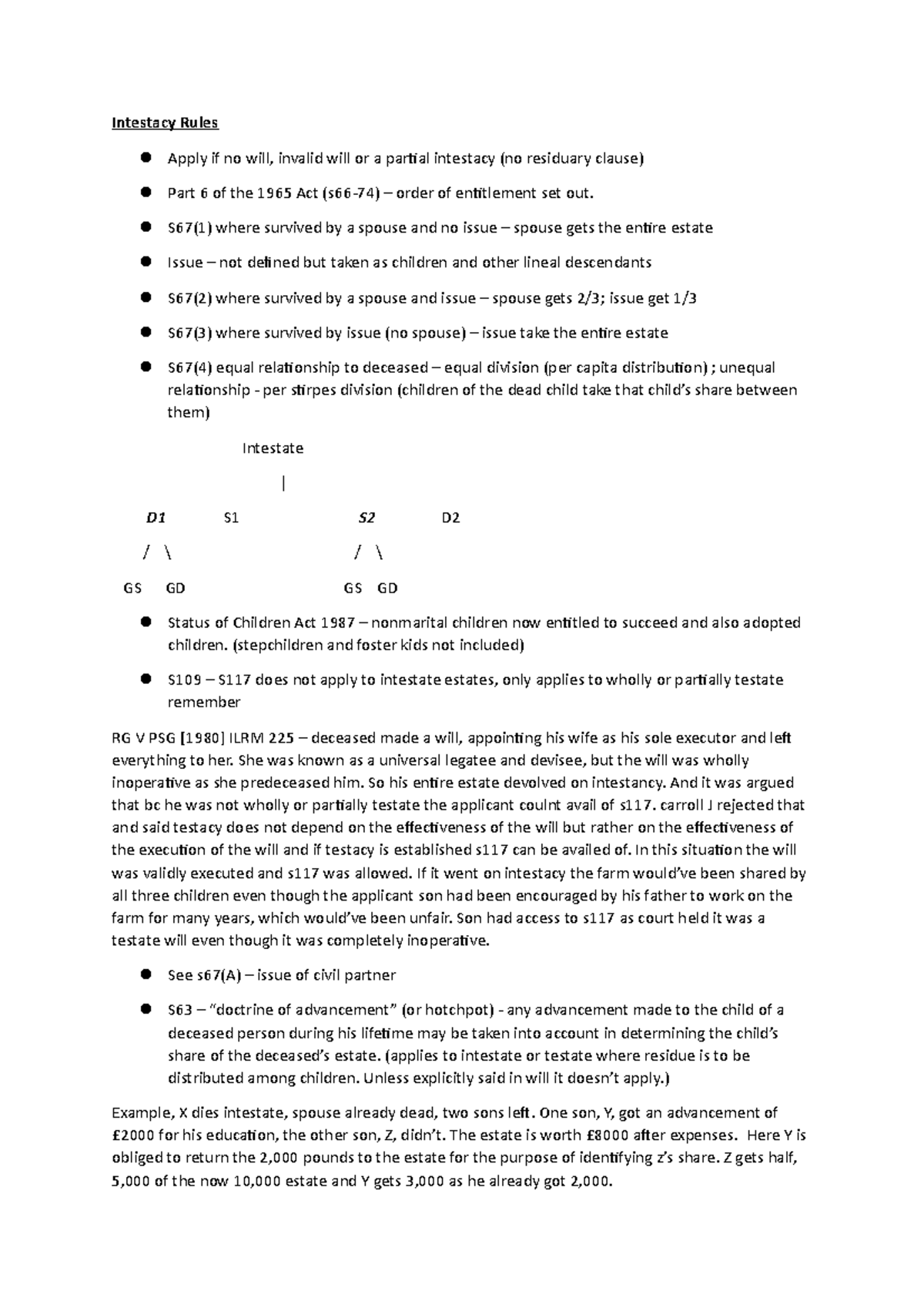 Intestacy Rules - Intestacy Rules Apply if no will, invalid will or a ...