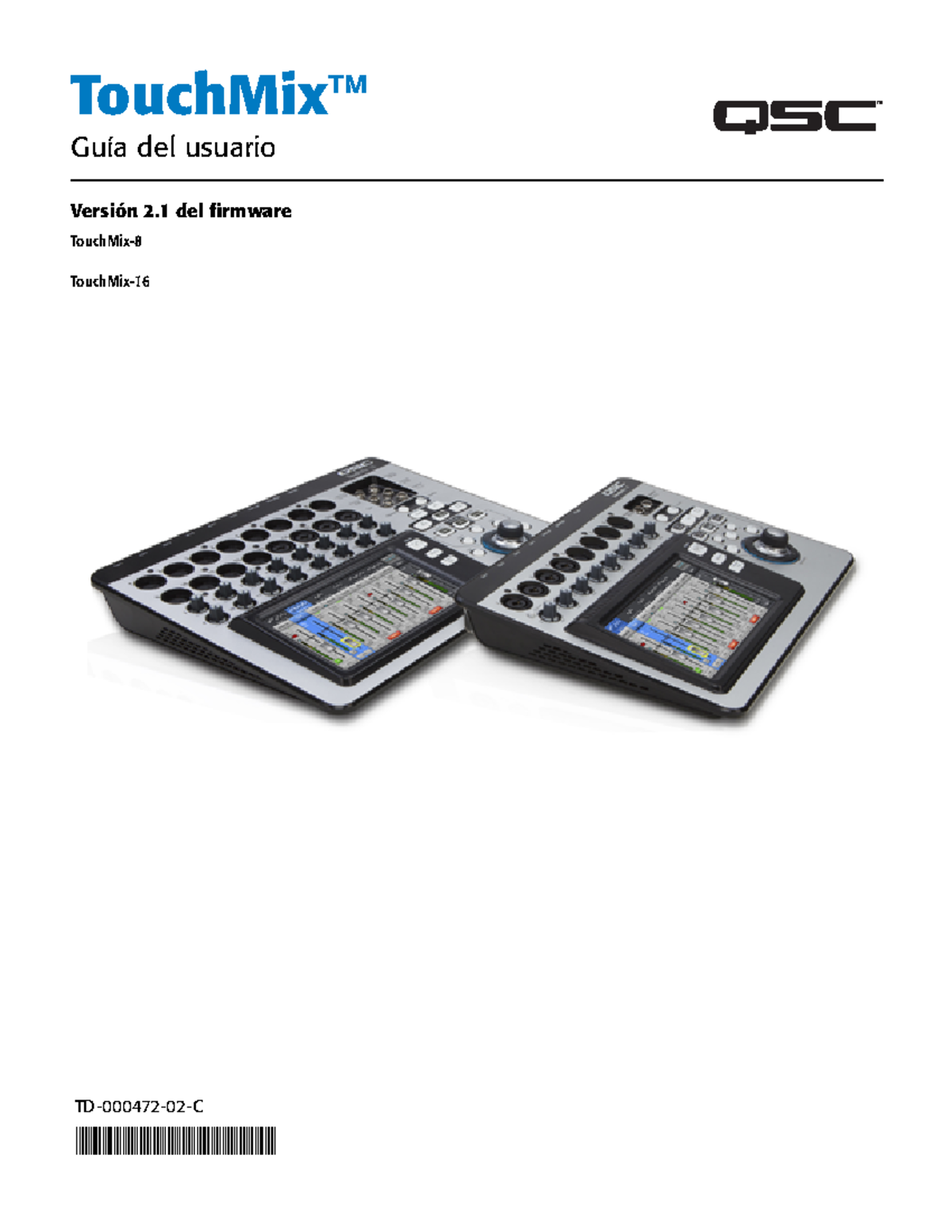 Q mix tmix usermanual es - TouchMix™ Guía del usuario Versión 2 del ...