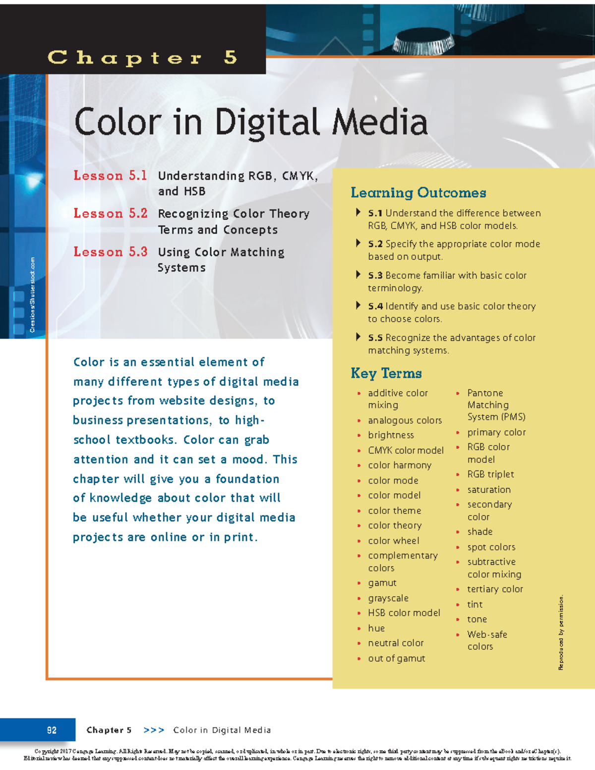Digital Media Concepts Chapter 5 Textbook - 92 Chapter 5 Color is an ...