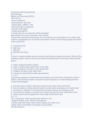 Exam3-Cheat Sheet - medical surgical nursing - Exam 3 “Cheat Sheet” You ...