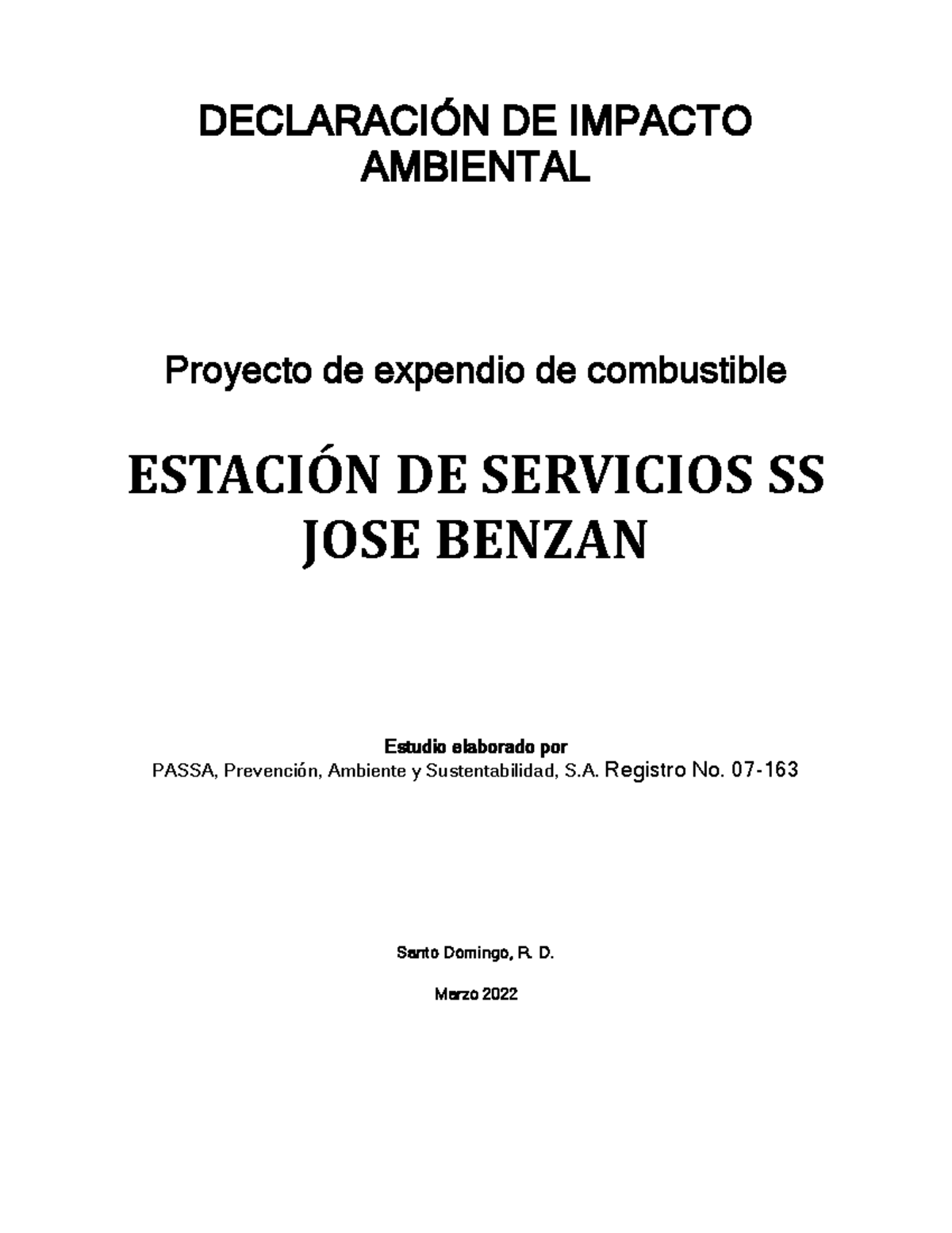 Declaracion-DE- Impacto- Ambiental-Jose-Benzan - DECLARACIÓN DE IMPACTO ...