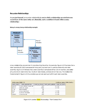 Unary many to many example - Recursive Relationships As you just ...