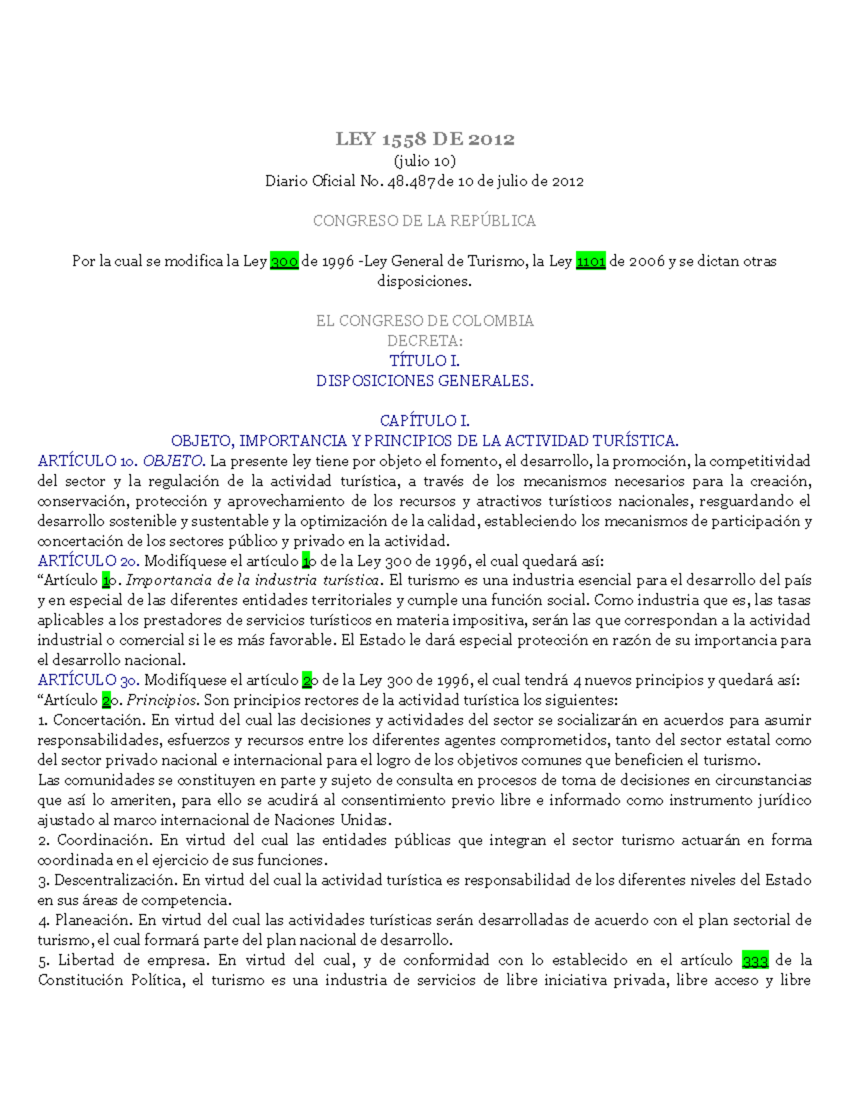 Anexo 2 1-1-1 Ley 1558 de 2012 - LEY 1558 DE 2012 (julio 10) Diario ...