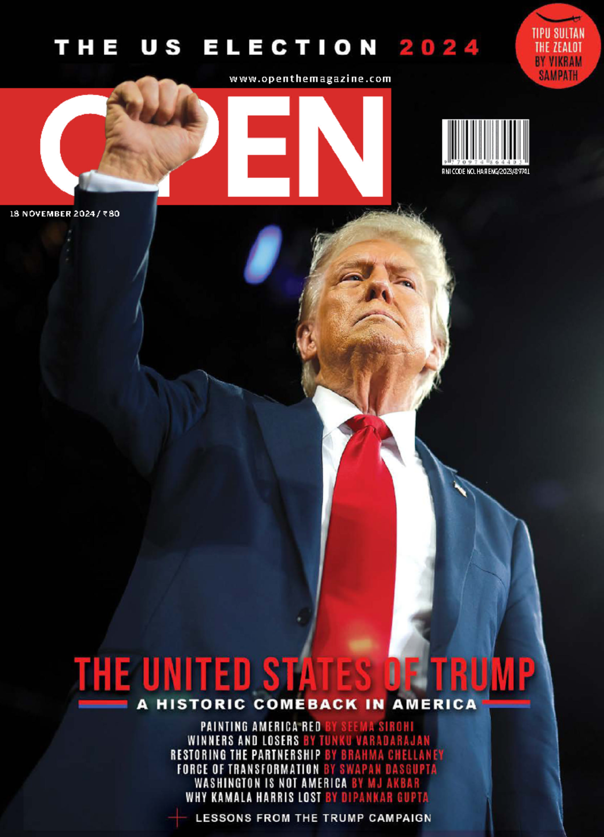 Open Magazine - 18 November 2024 - 18 NOVEMBER 2024 / ` 80 RNI CODE NO ...