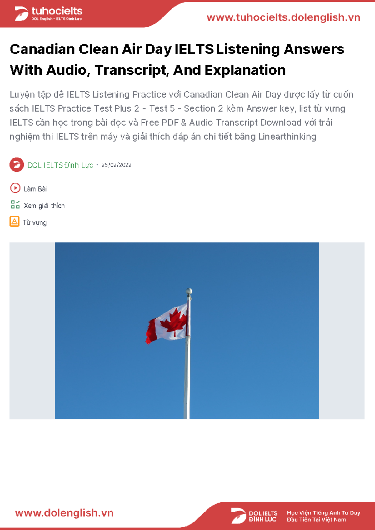 Canadian Clean Air Day - - Studocu