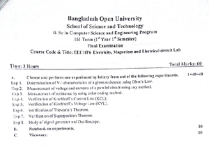 BSc physics 1st year practical file - Communications Engineering - Studocu