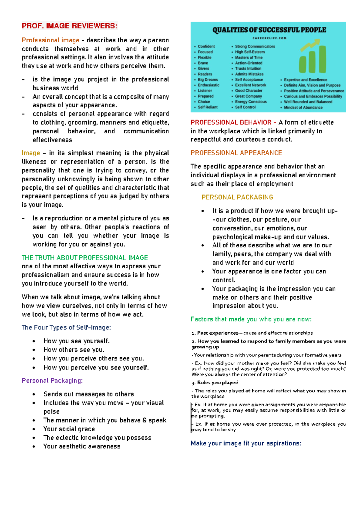 PROF Image Midterm Reviewers - PROF. IMAGE REVIEWERS: Professional ...