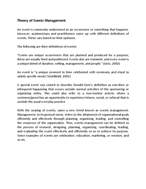 Event Marketing - EVENT MARKETING MARKETING PLAN Marketing – it is the ...