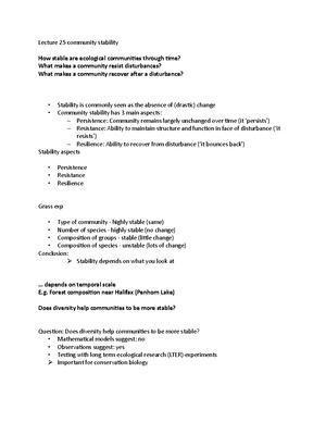 Checklist Answers - BIOL 2060 - Studocu