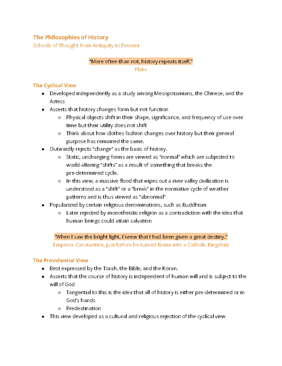 HST 103 The Philosophies of History - The Philosophies of History ...