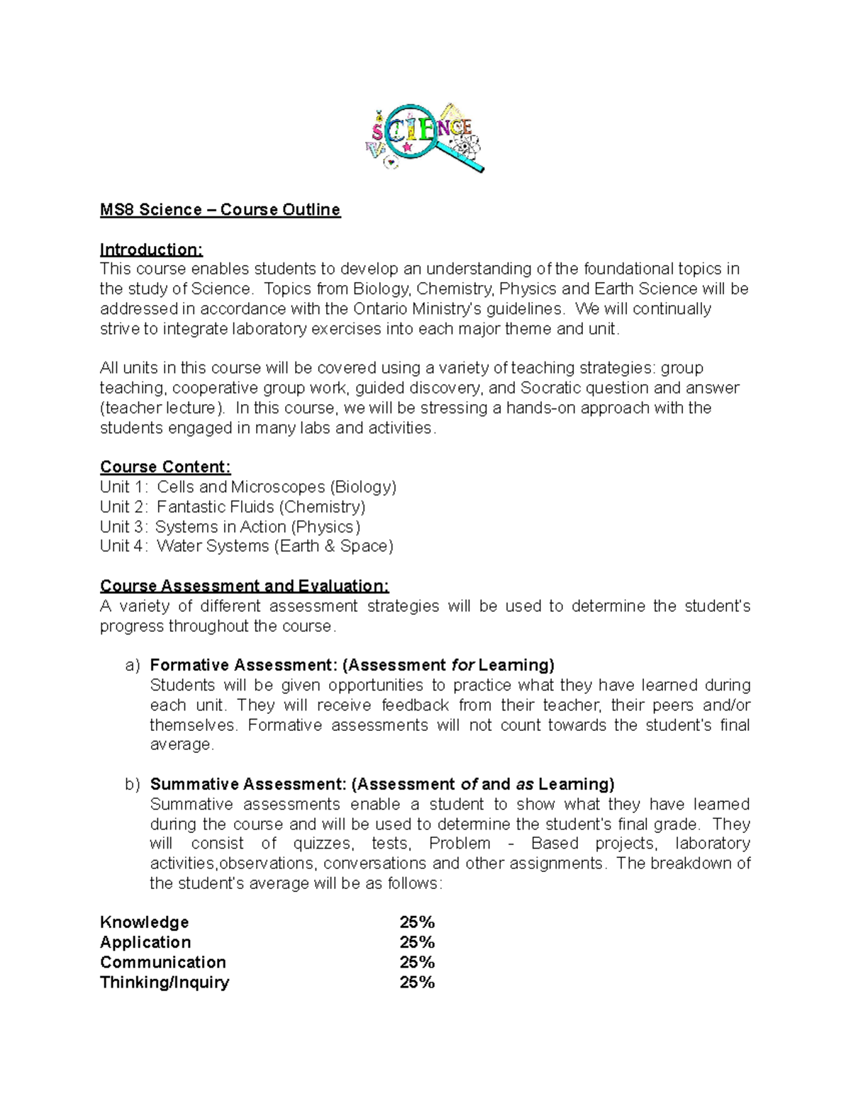 2022 23MS8 Sci Outline - kyvgfyutyrgyui.uyjth - MS8 Science – Course ...