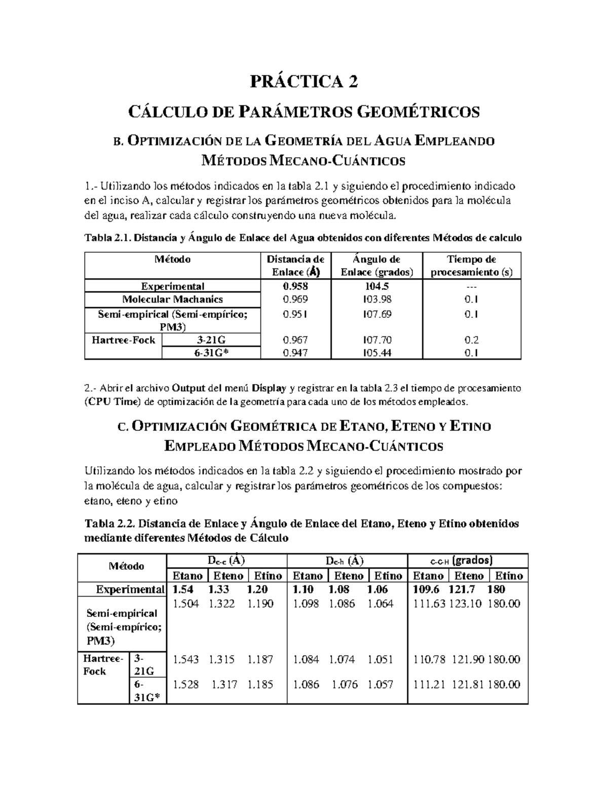 Práctica 2 PrÁctica 2 Del Manual De Practicas De Quimica Organica