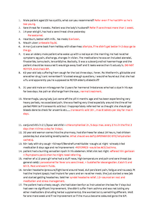 4. CD Schedules table - all the requirements for CDs pha221 - Schedule ...