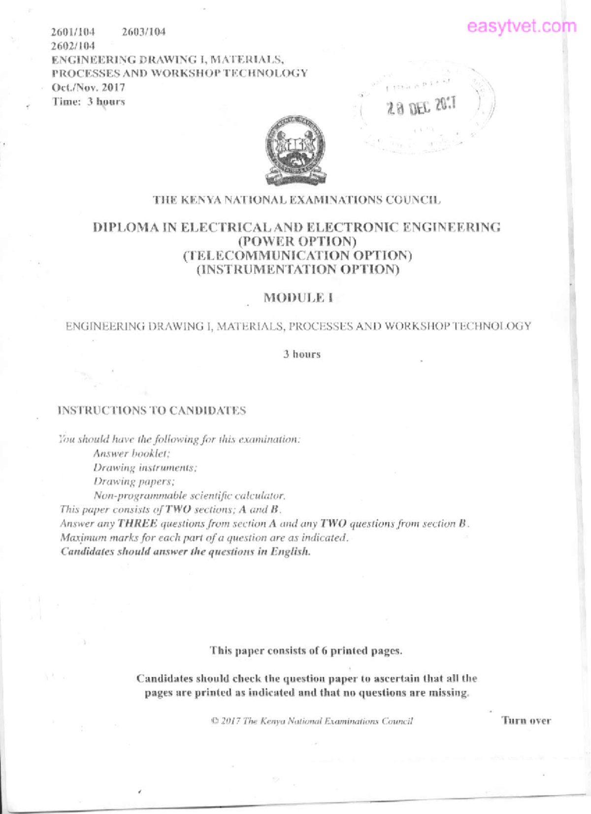 Nov2017 - Lecture notes - electrical engineering principles - Studocu