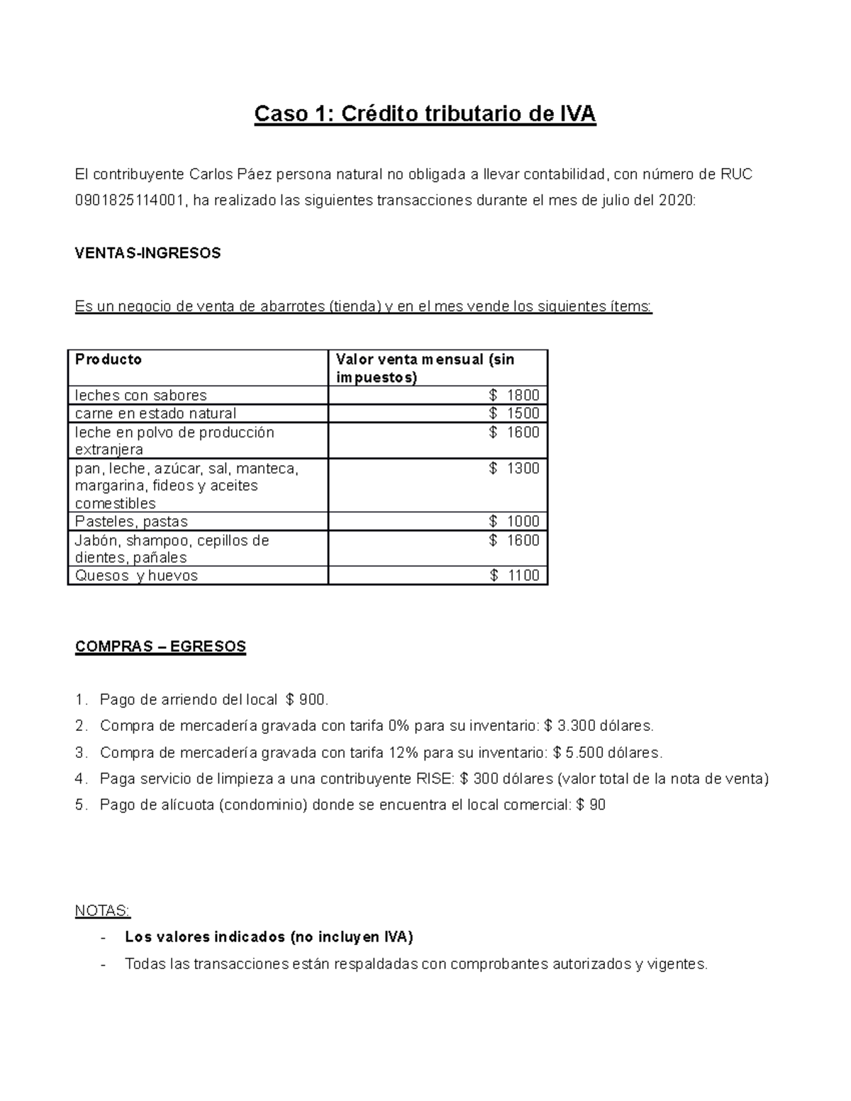 Tarea 2 M Duque C - Ejercicios de tributación - Warning: TT: undefined function: 32 Warning: TT ...