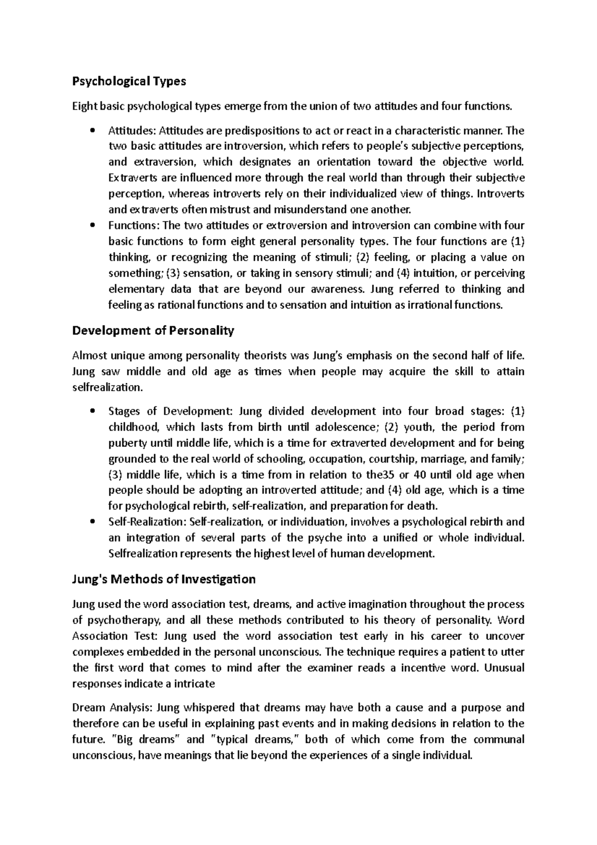 Psychological Types - Psychological Types Eight basic psychological ...