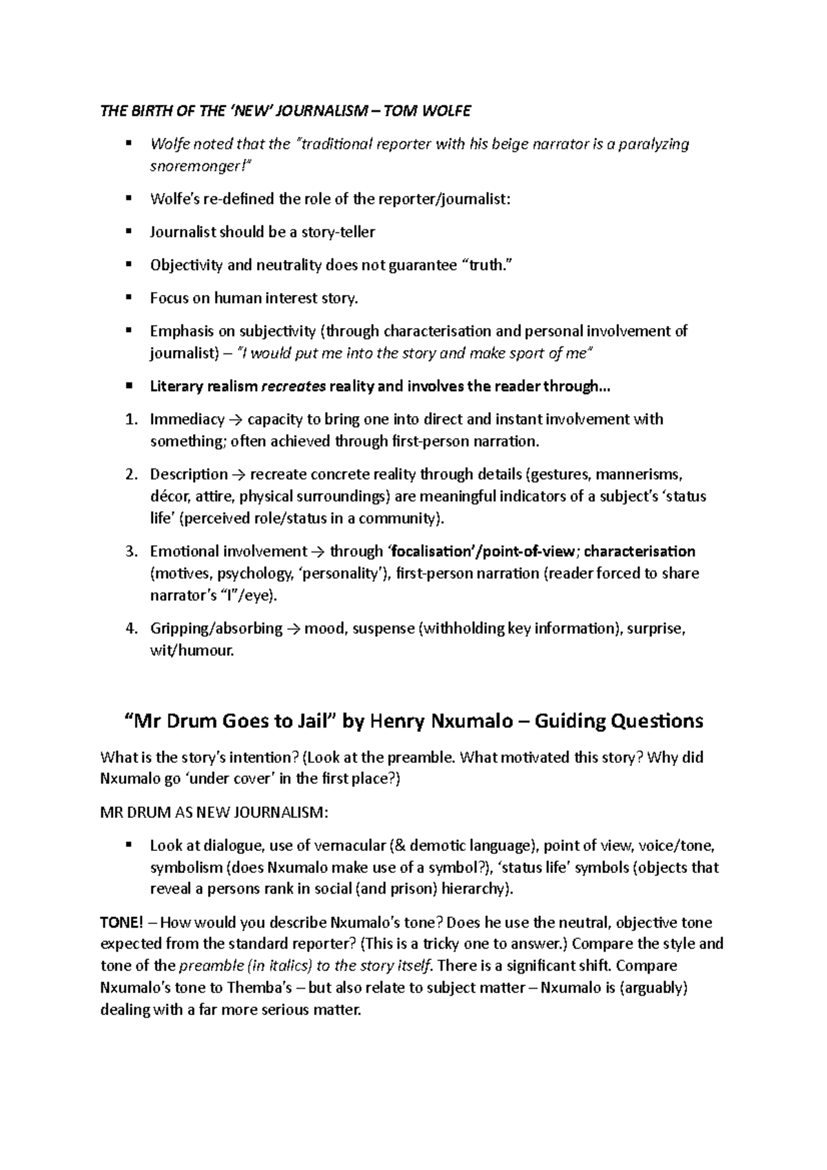 Mr drum goes to jail guiding questions 2020 - THE BIRTH OF THE ‘NEW ...